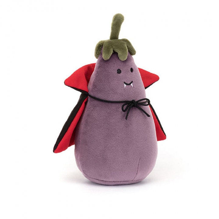 JELLYCAT｜Vivacious Aubergine Vampire 吸血鬼茄子 16cm
